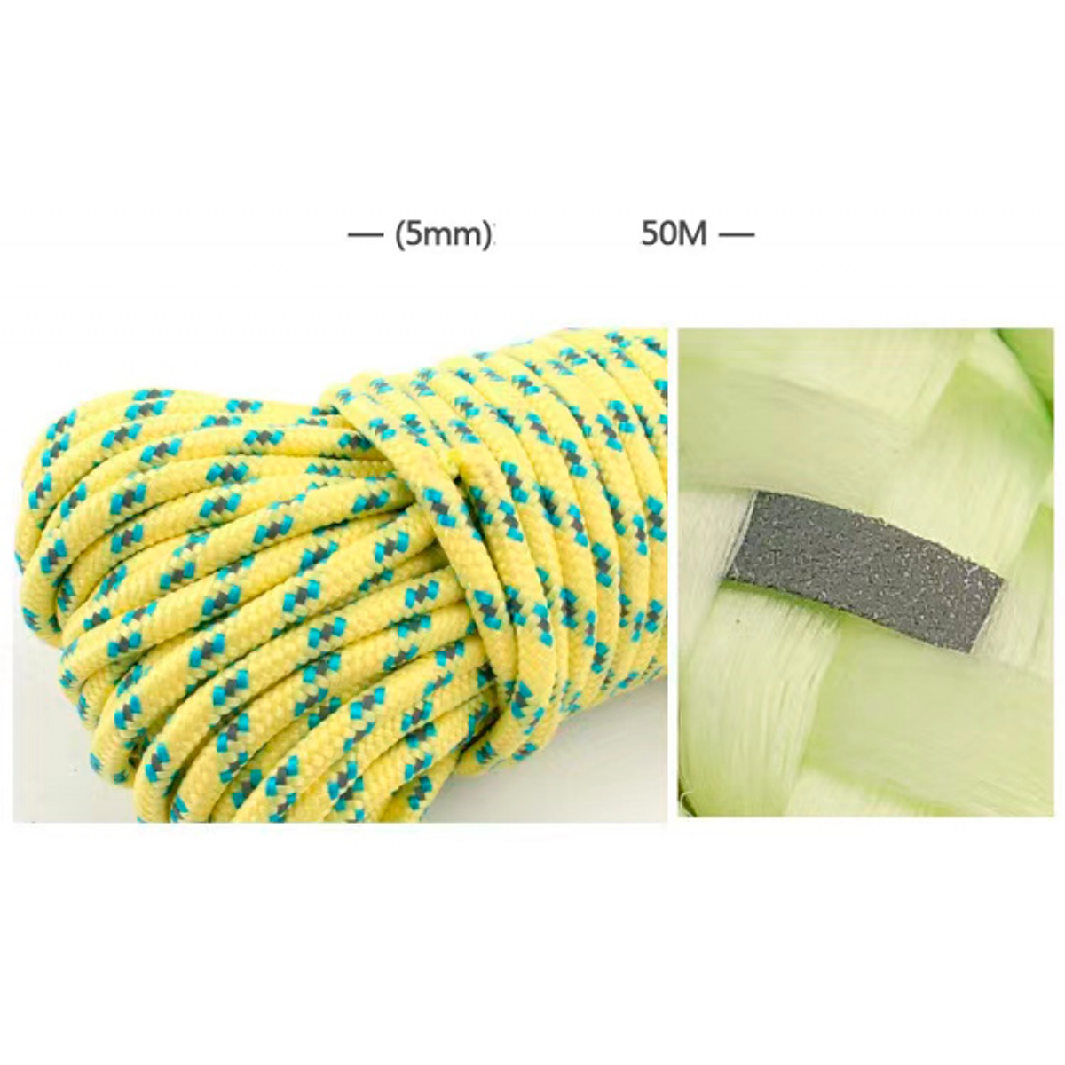 ROLLO DE CUERDA LUMINOSA PARA CARPA 50MX5MM