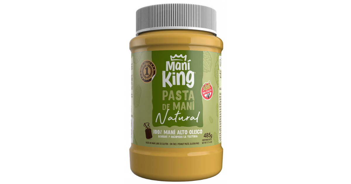 Pasta de Maní Natural 485gr Marca Maní King