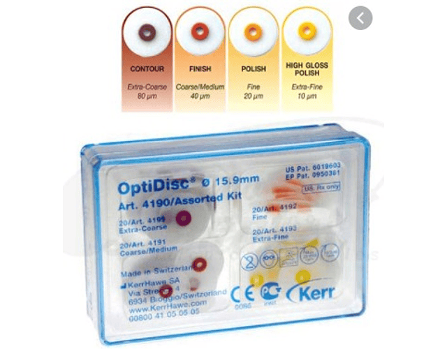 Disco Pulido Optidisc Kit 80 unidades surtidas, tamaño 15,9m