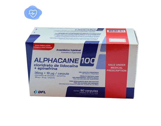 Anestesia 2% Alphacaina 1:100.000 DFL