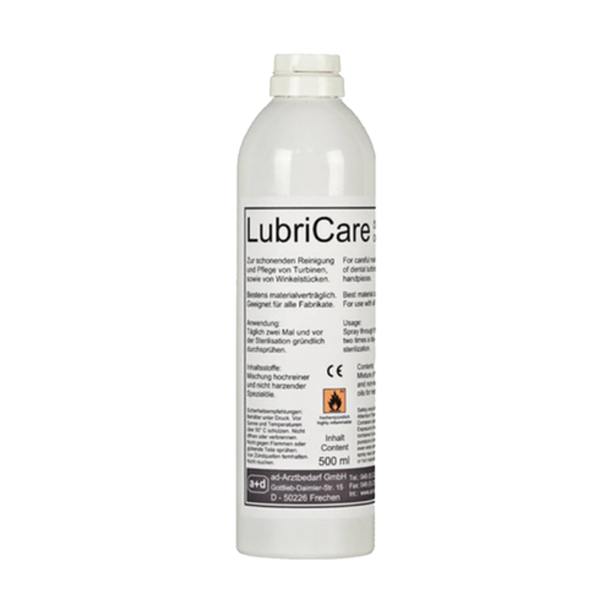 LubriCare Lubricante y Limpiador Aleman Spray 500 ml | DENTINET ...