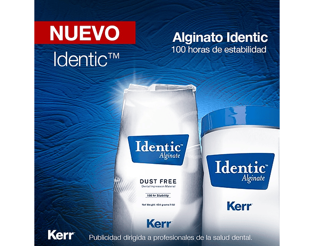 Alginato Identic dust free regular 454 gr. Kerr c/dispens...