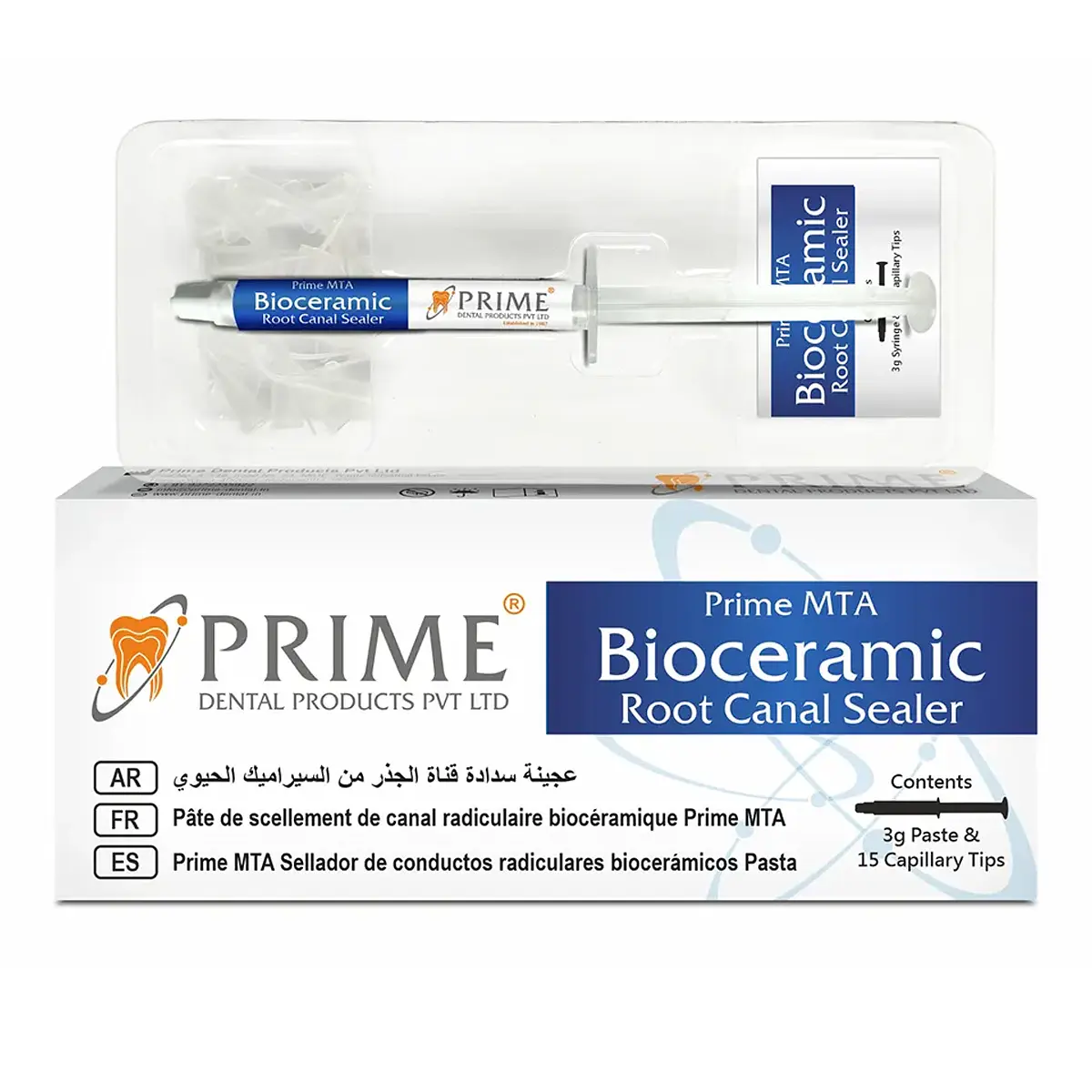 Cemento Bioceramico MTA 3 grs. - Prime Dental | DENTINET - Insumos Dentales