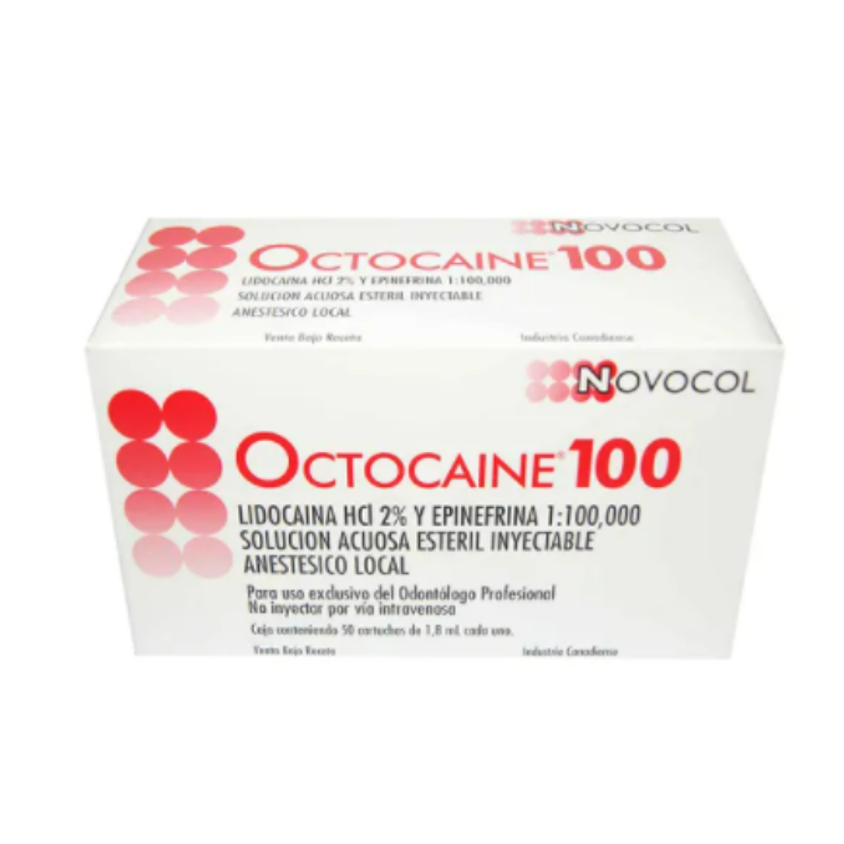 Anestesia Octocaina 2% 1:100.000 Novocol