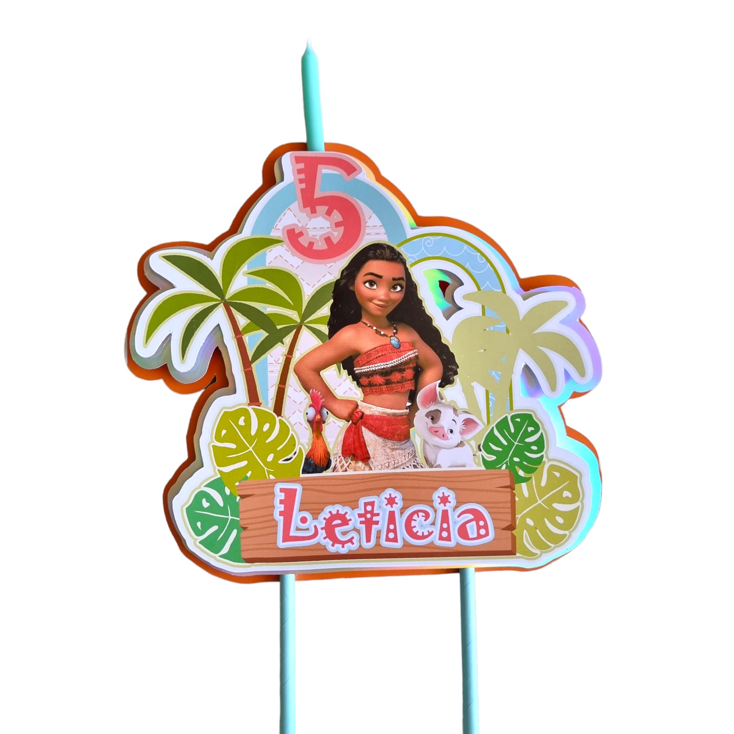 Topper Moana Personalizado
