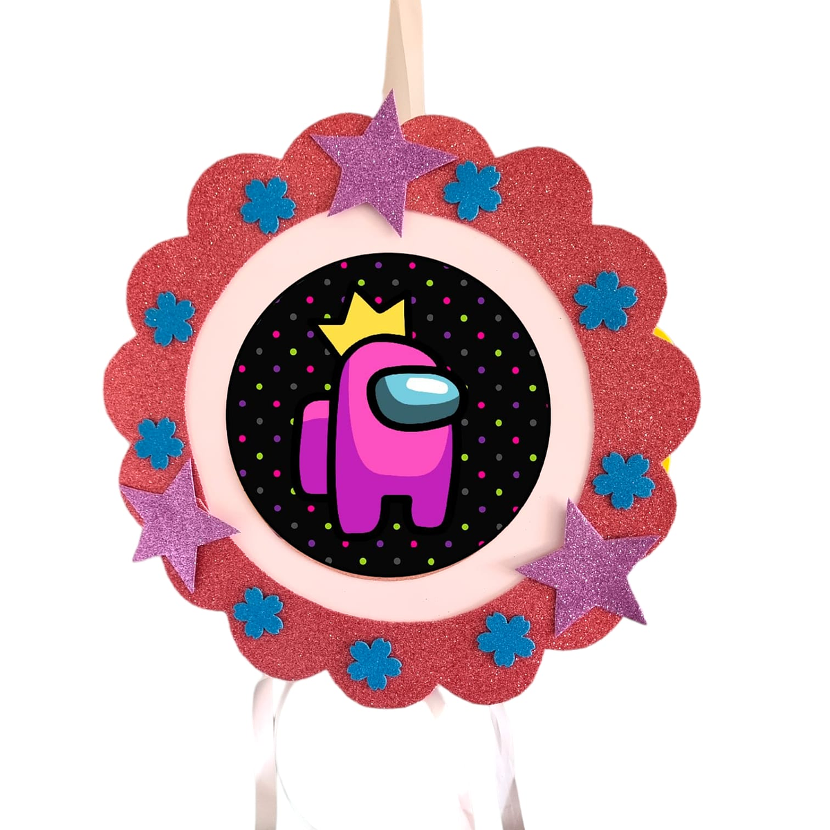 Piñata Circular Among Us Niña