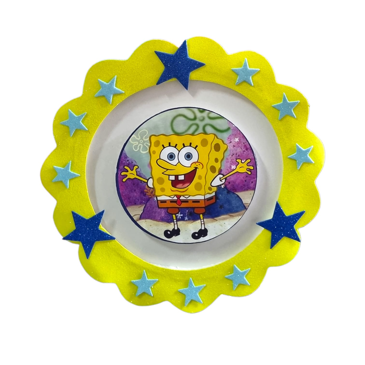 Piñata Circular Bob Esponja Amarillo