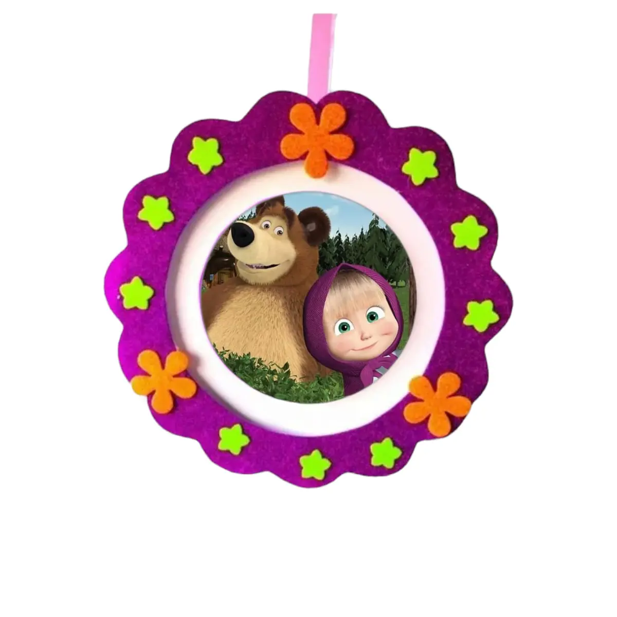 Piñata Circular Masha Y El Oso 4249