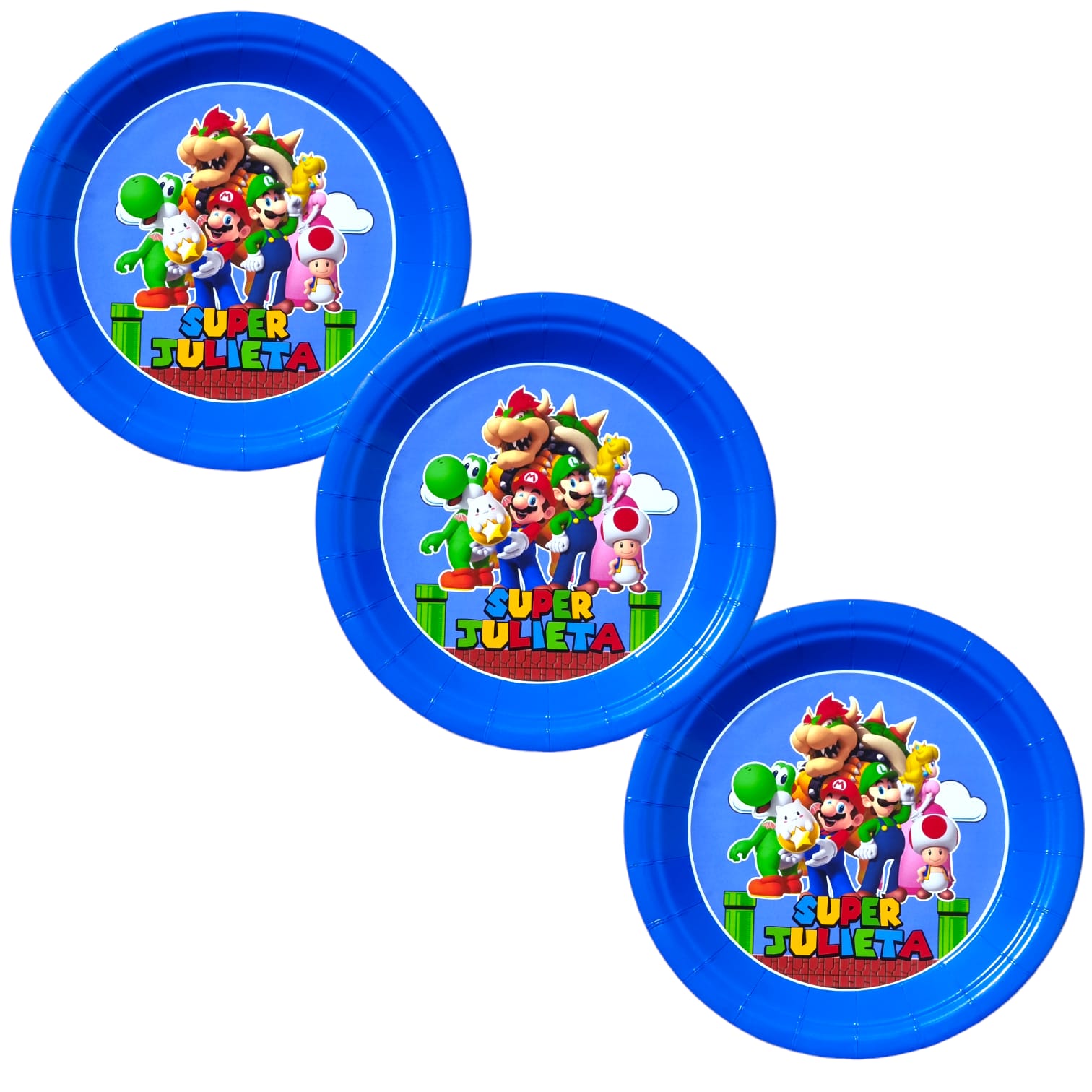 Plato personalizado Super Mario Bross