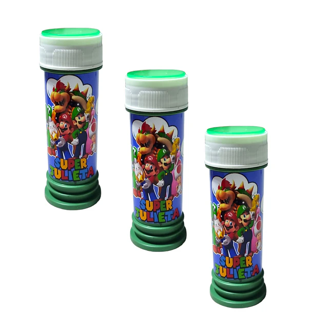 Burbujas personalizadas Super Mario Bross