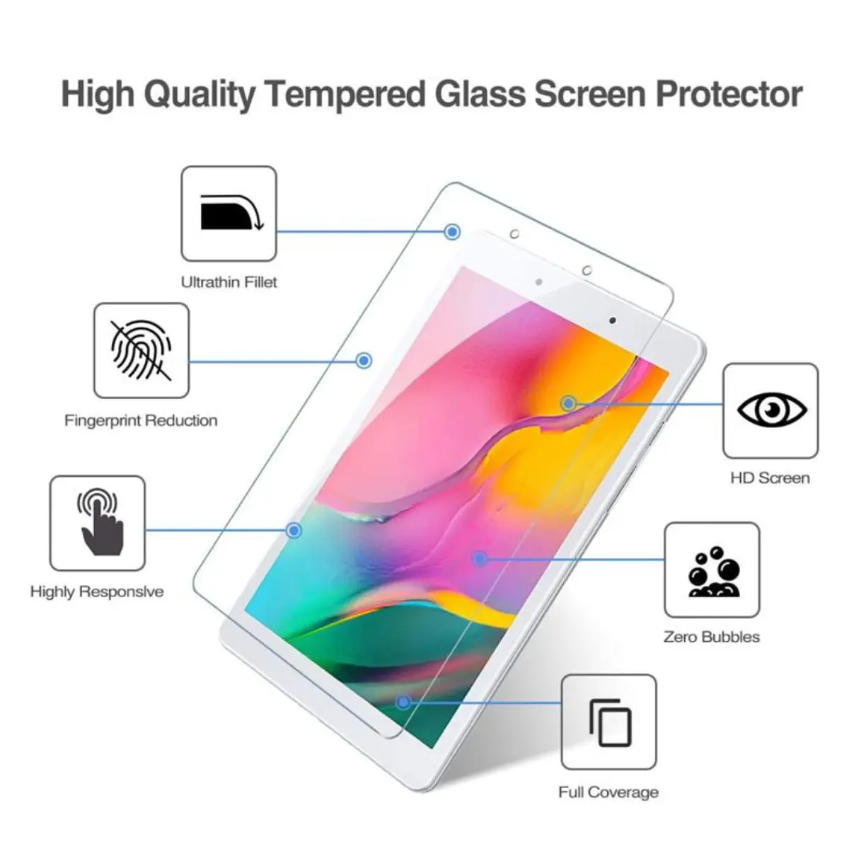 Lamina Mica Vidrio Templado Samsung Galaxy Tab A8 T290 / T29