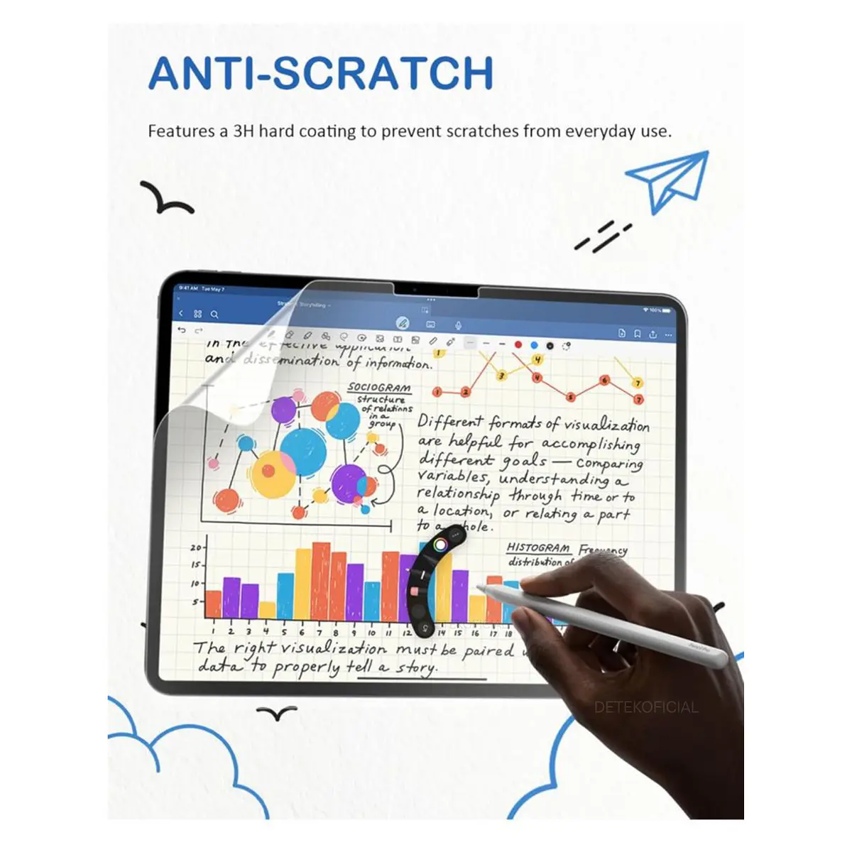 Lamina Paper-Like Para iPad Air 6 11 M2 2024 Sensación pape