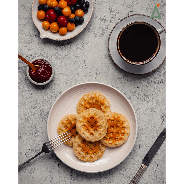 Waffles de pandebono