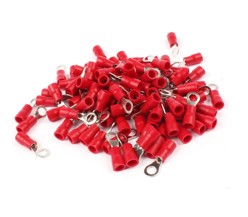 Terminal Redondo Aislado 22-16 AWG 5.3mm Rojo 100 Unidades | Diartek ...