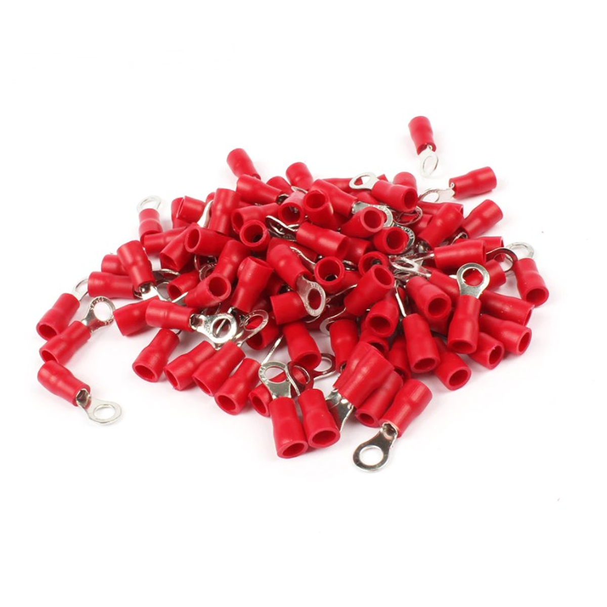 Terminal Redondo Aislado 22-16 AWG 6.3mm Rojo 100 Unidades | Diartek ...