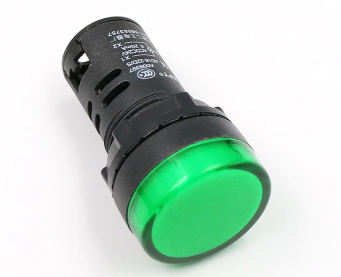 Luz Piloto LED Monoblock 22mm 220V Color Verde - Diartek | Diartek ...