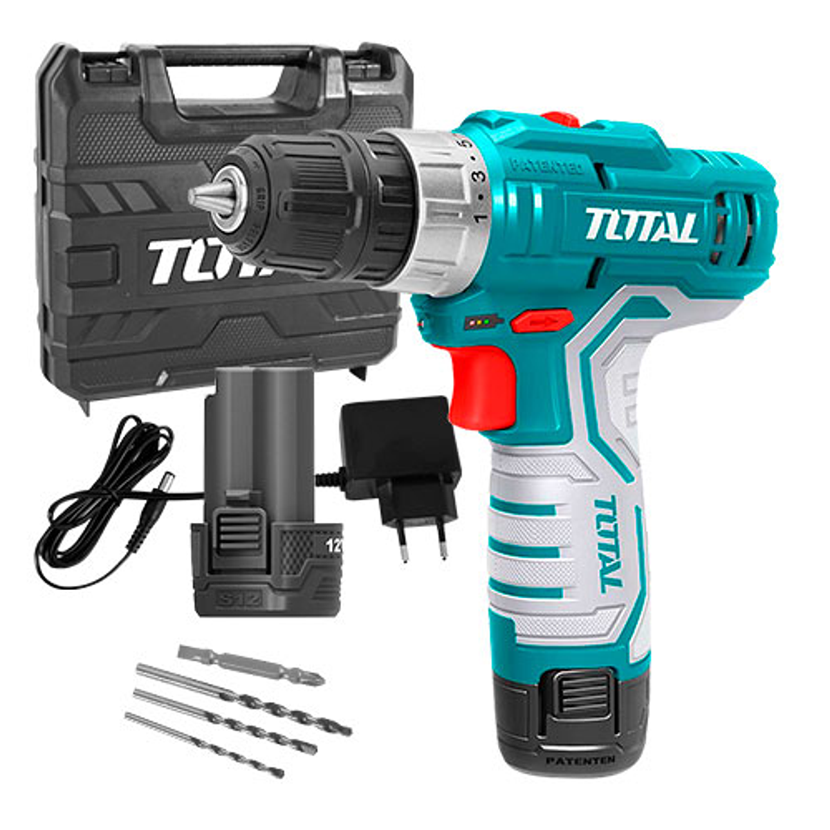 Taladro Percutor Inalámbrico 20NM 10mm con accesorios | Diartek ...