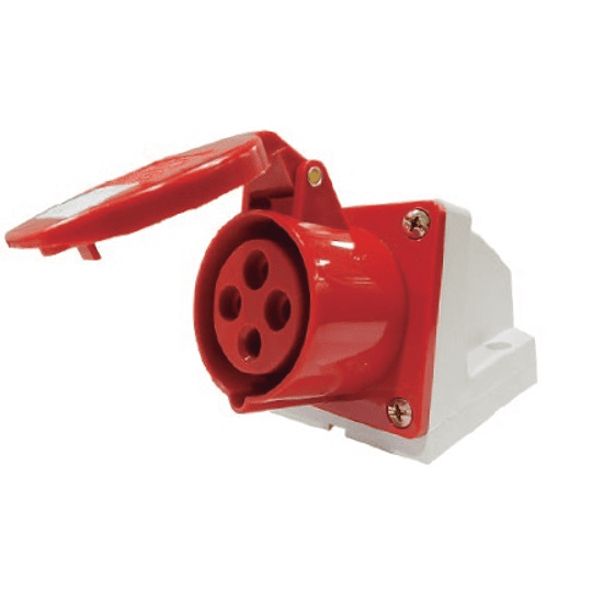 Enchufe Industrial Hembra Sobrepuesta 3P+N+T 32A 380V IP44