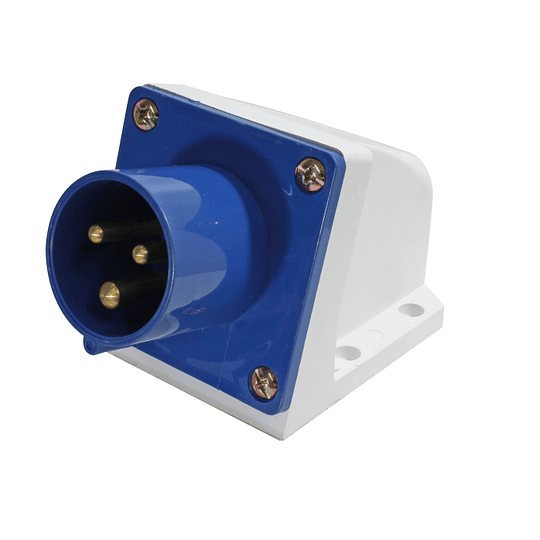 Enchufe Industrial Macho Sobrepuesto 2P+T 16A 380V IP44