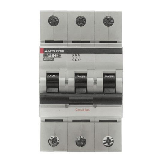 Interruptor Automático Tripolar 3P 3x50A Curva C 10kA