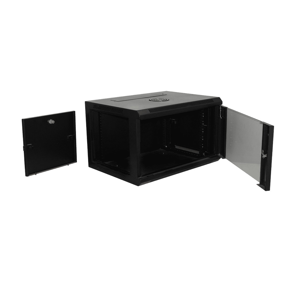 Rack Mural 6U Pared Negro con chapa 45cm Fondo Linkmade | Diartek ...