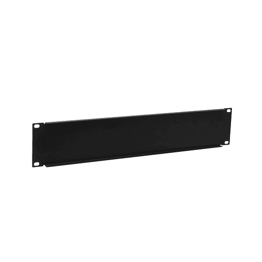 Tapa Cubre Espacio 2U Rack 19 Pulgadas Fierro Negro Linkmade