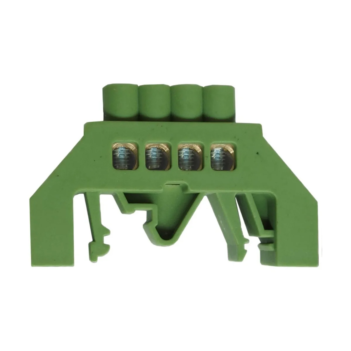 Regleta de Conexión Aislada a Riel DIN Color Verde 4 polos | Diartek ...
