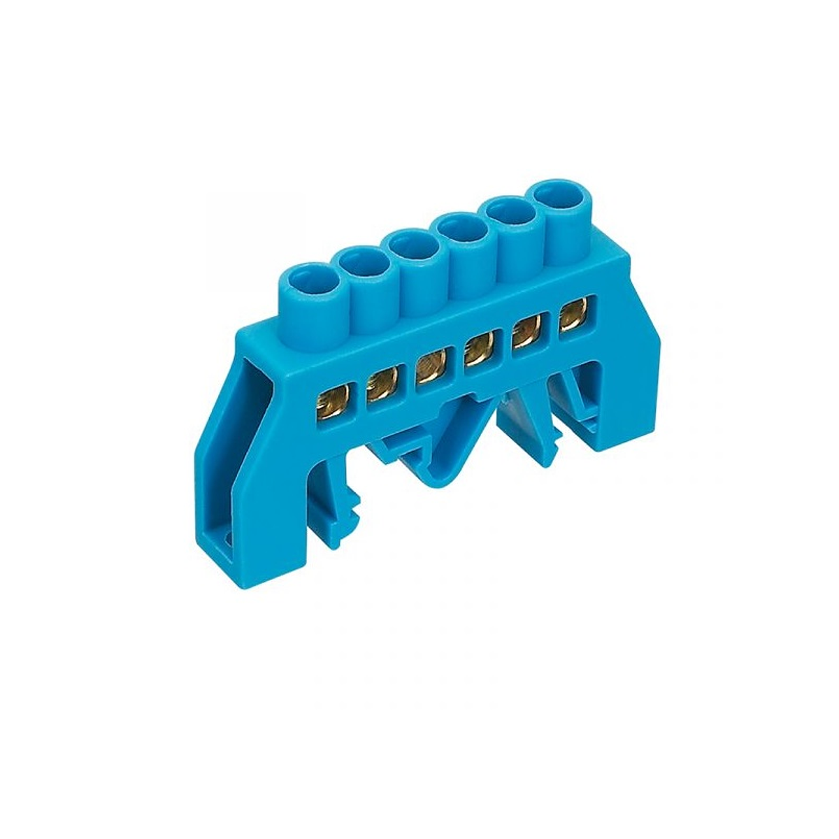 Regleta de Conexión Aislada a Riel DIN Color Azul 6 polos | Diartek ...