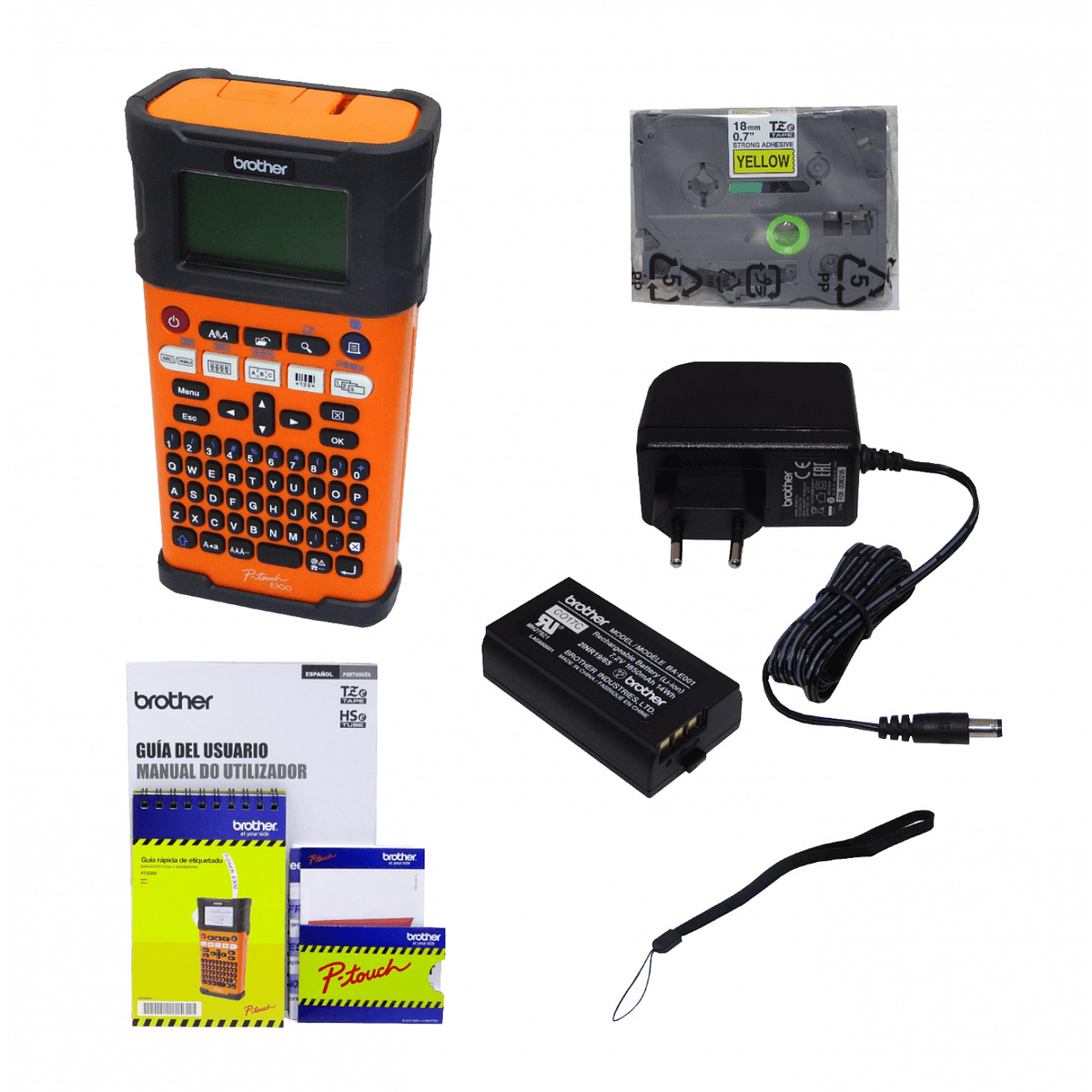 Rotuladora Brother PT-E300VP Bateria Interna 3,5 a 18mm | Diartek ...