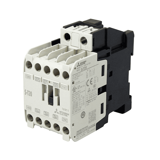 Contactor Magnetico Tripolar 18A Bobina 380VCA 1NA+1NC