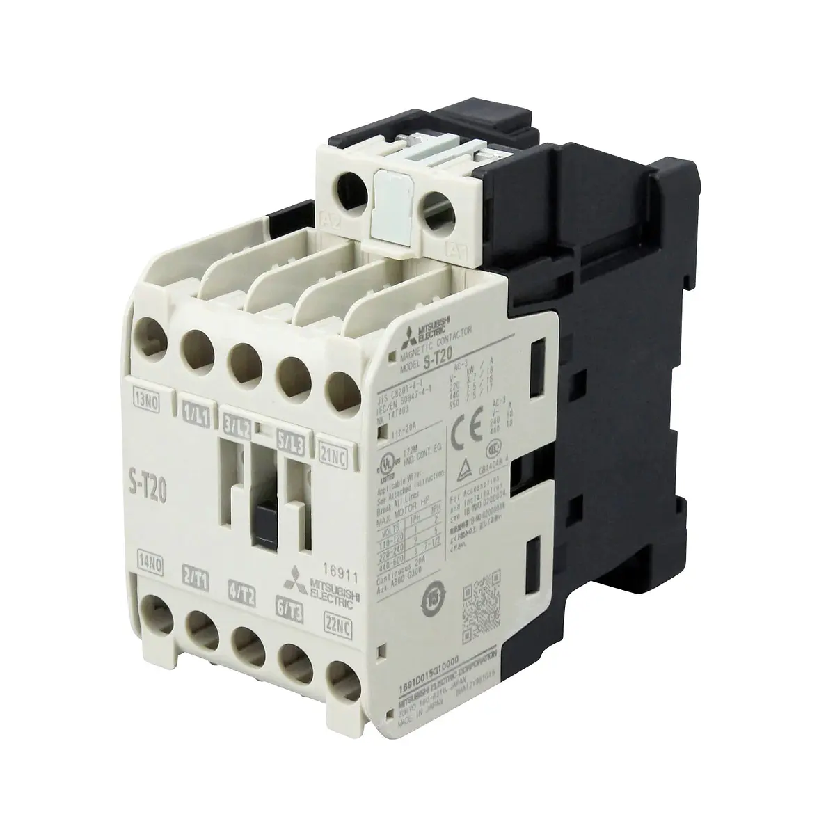 Contactor Magnetico Tripolar 22A Bobina 220VCA 2NA+2NC | Diartek ...