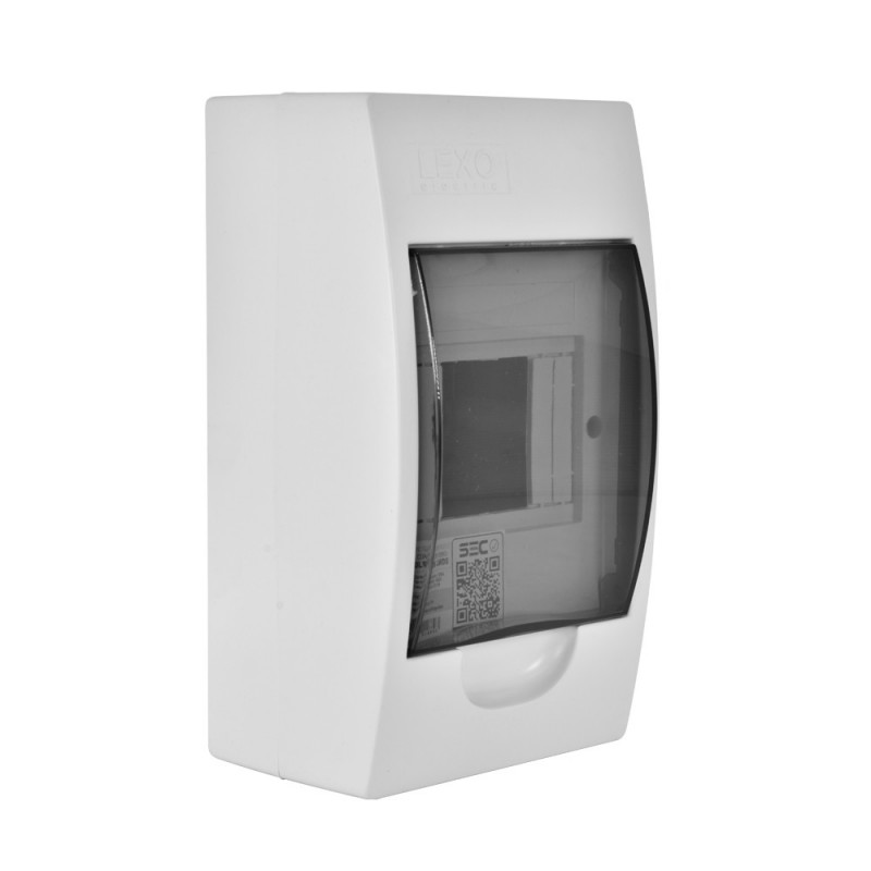 Tablero Plástico IP41 sobrepuesto 4 módulos - Tapa humo | Diartek - Materiales Eléctricos y ...