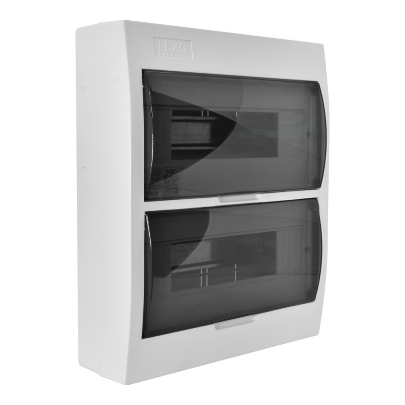 Tablero Plástico IP41 sobrepuesto 24 módulos - Tapa humo | Diartek ...