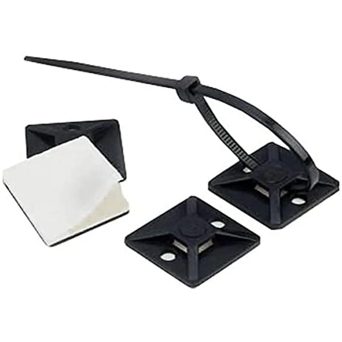 Base Autoadhesiva 25 x 25 mm Negra 100 Unidades - Diartek | Diartek ...
