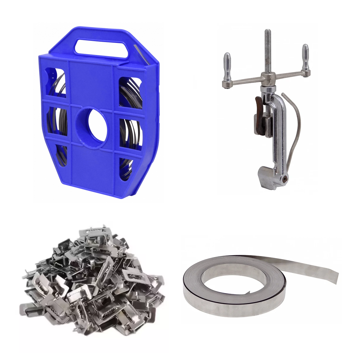Kit Flejadora Fleje y Hebillas Acero Inox 3/4 Pulg 19,1mm | Diartek ...
