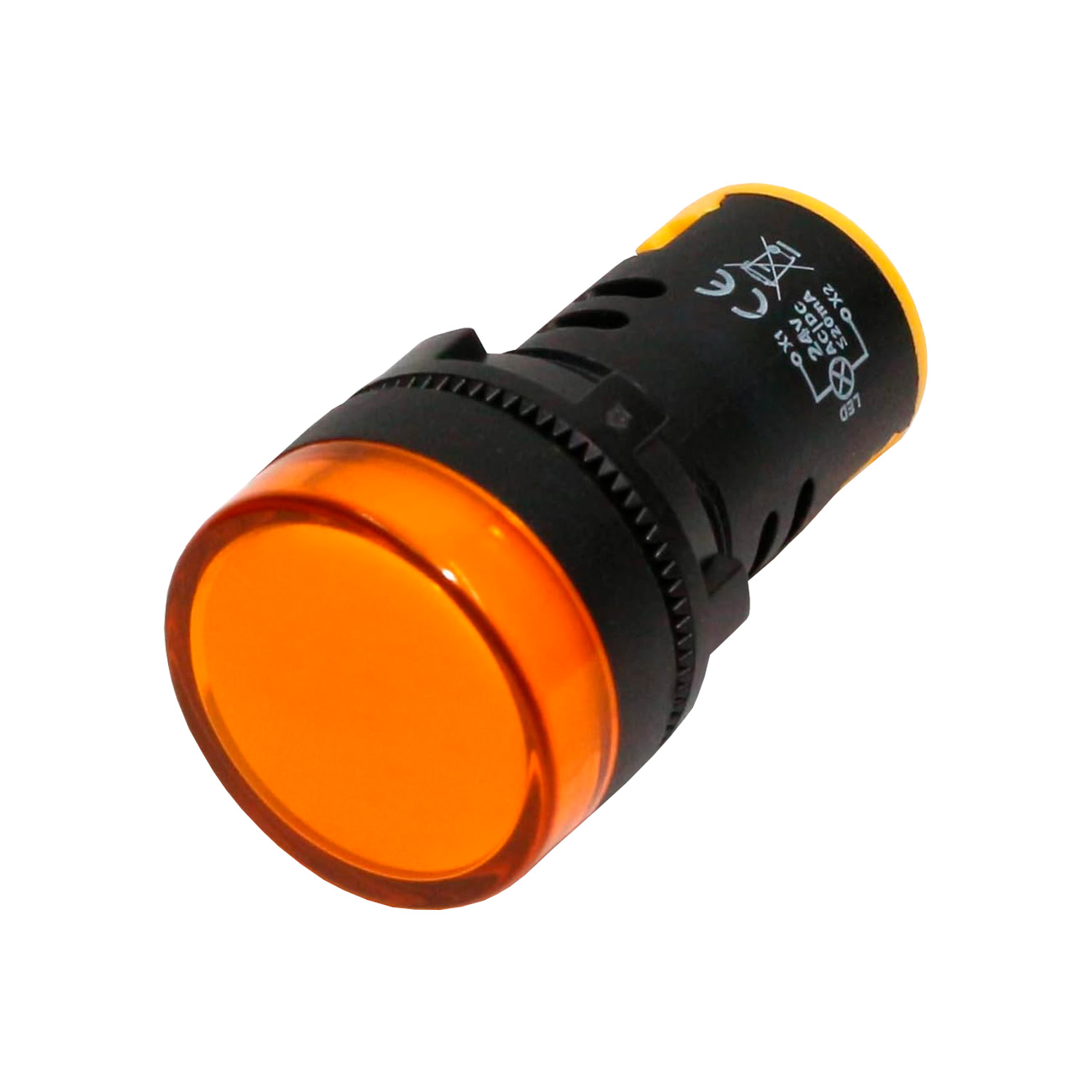 Luz Piloto Led Monoblock 16mm 220v Color Ambar Diartek Diartek