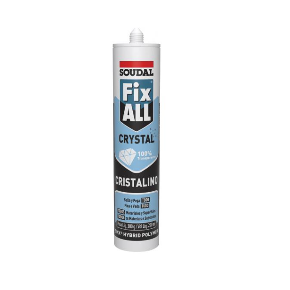 Silicona Fix All Crystal Blanco 290ml