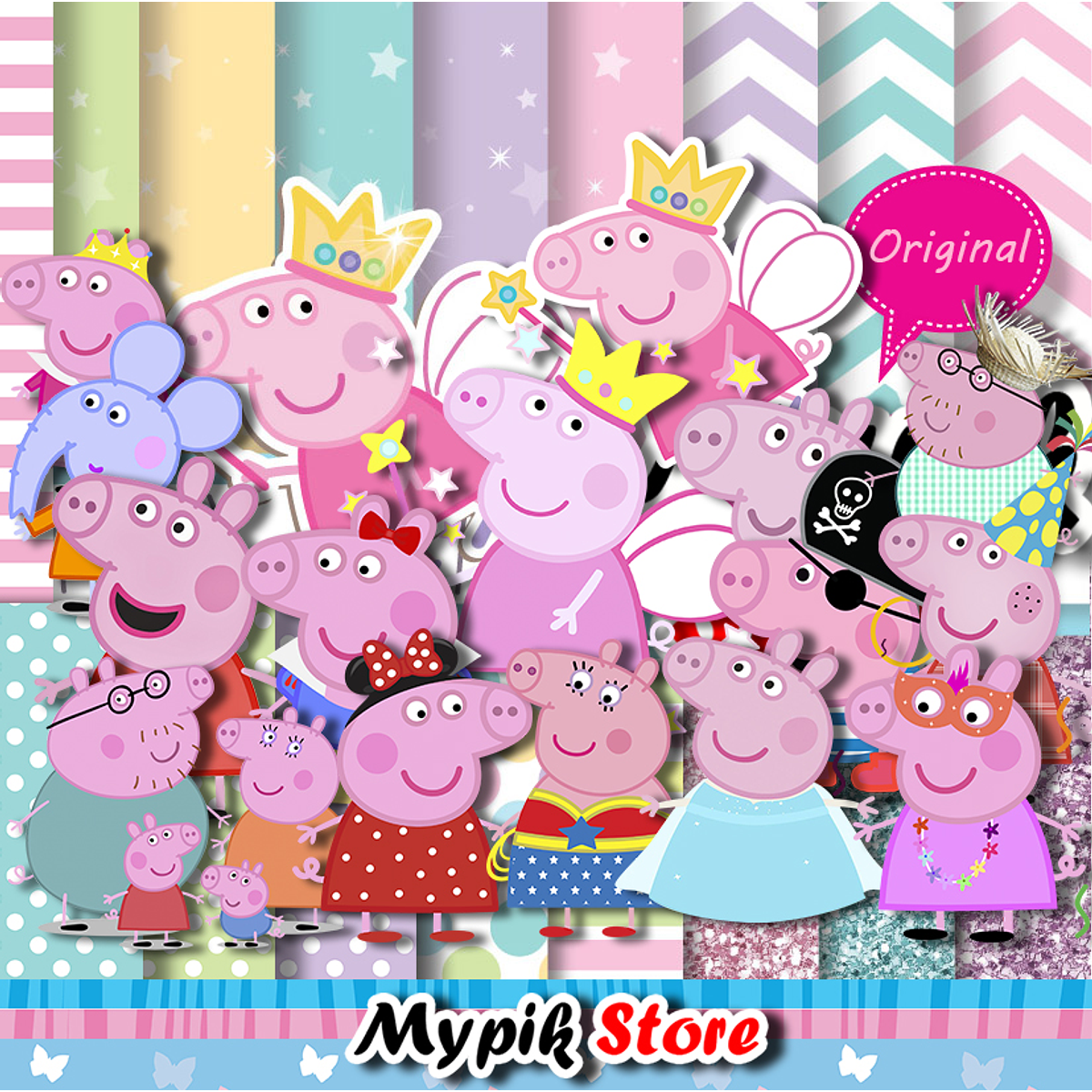 Kit digital completo Super Peppa Ping