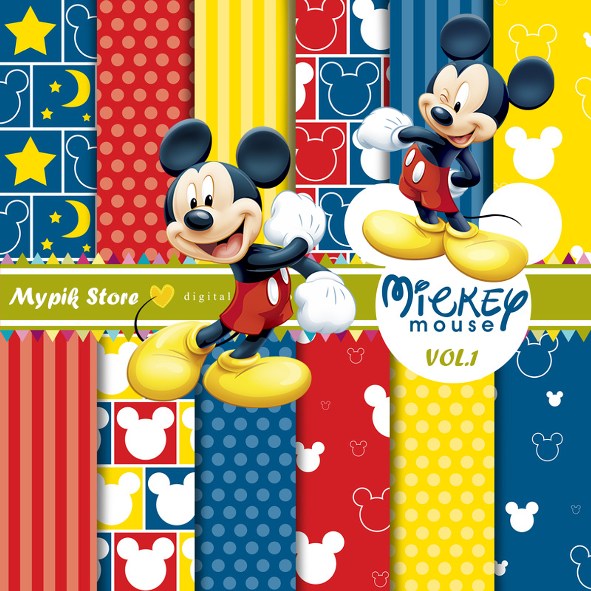 Kit Digital Mickey Mouse