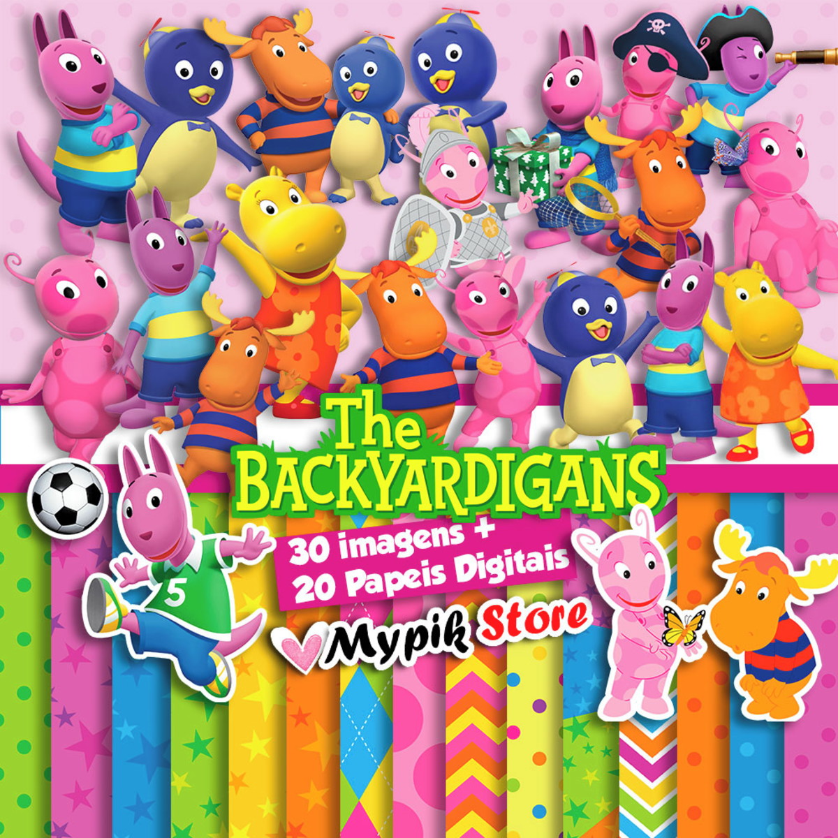 Kit Digital The Backyardigans - Scrapbook