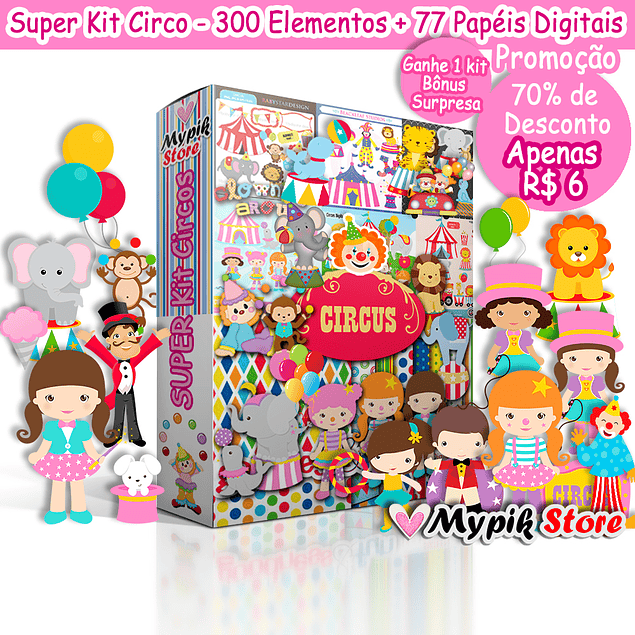 Super Kit Digital Circus Complete Collection para personaliz