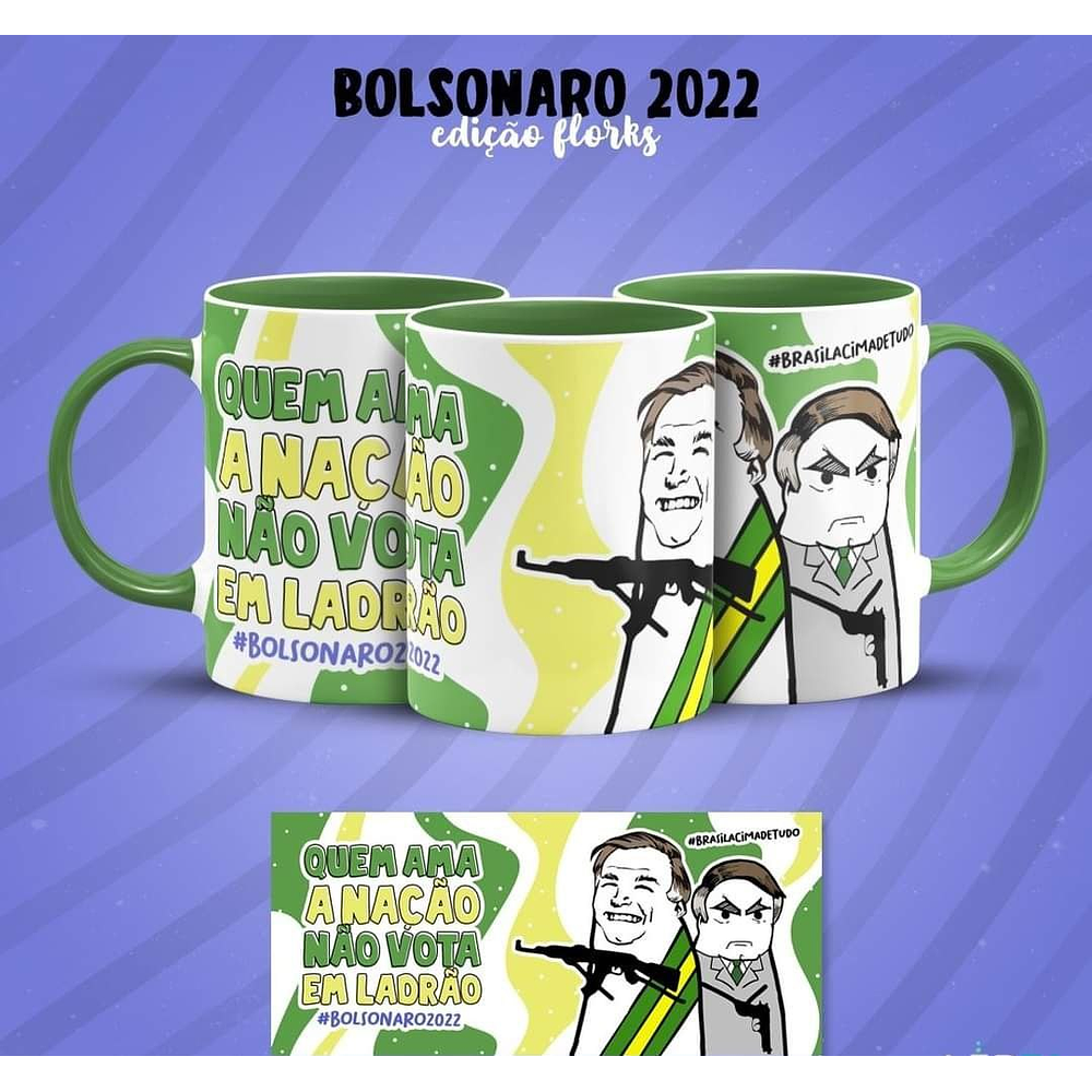 Artes Canecas Bolsonaro Flork
