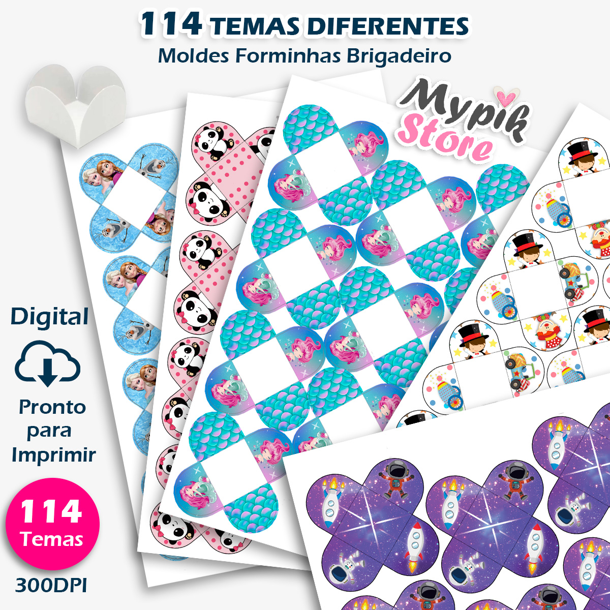 Moldes Forminhas para Brigadeiro Personalizados