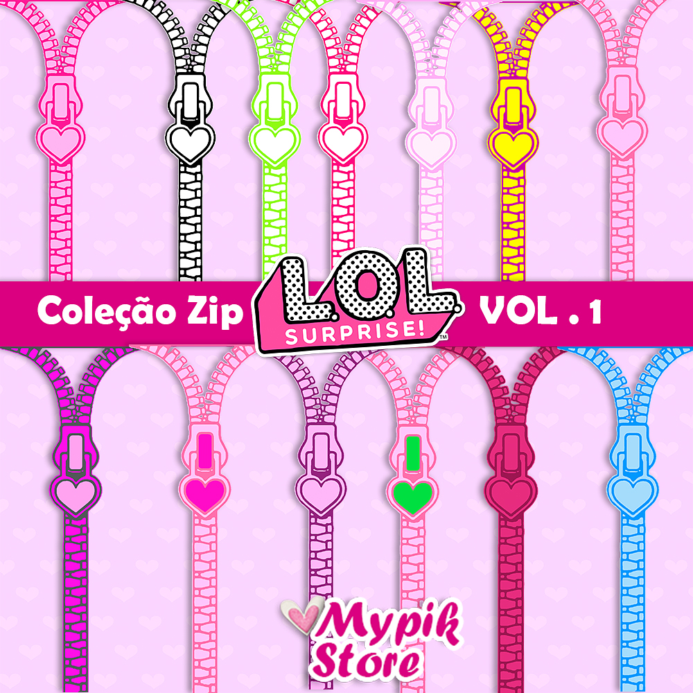Super Kit Digital Ziper LOL Surprise - Scrapbook