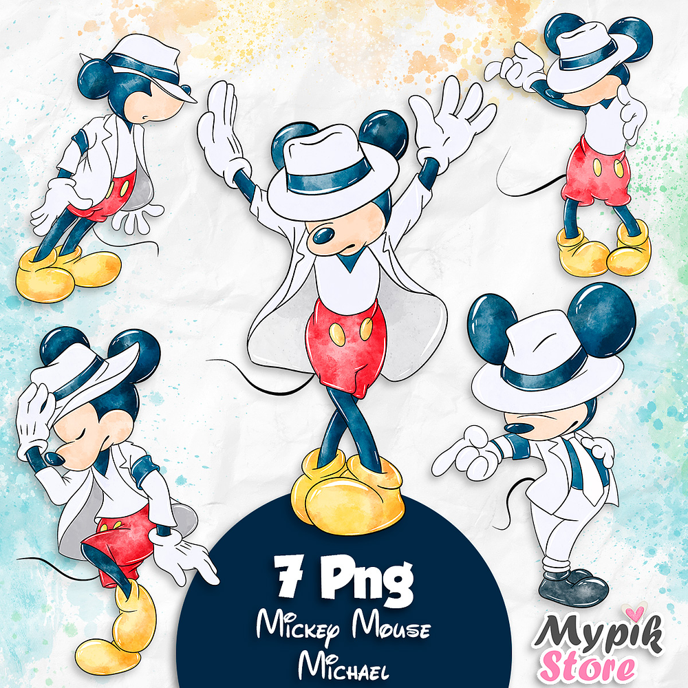Kit Digital Mickey Michael imagens PNG