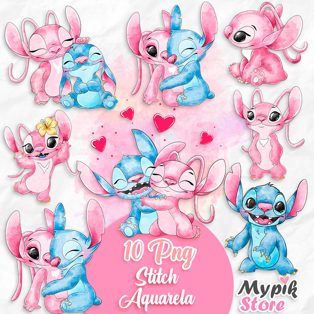 Kit Digital Stitch Aquarela - Baixar Agora