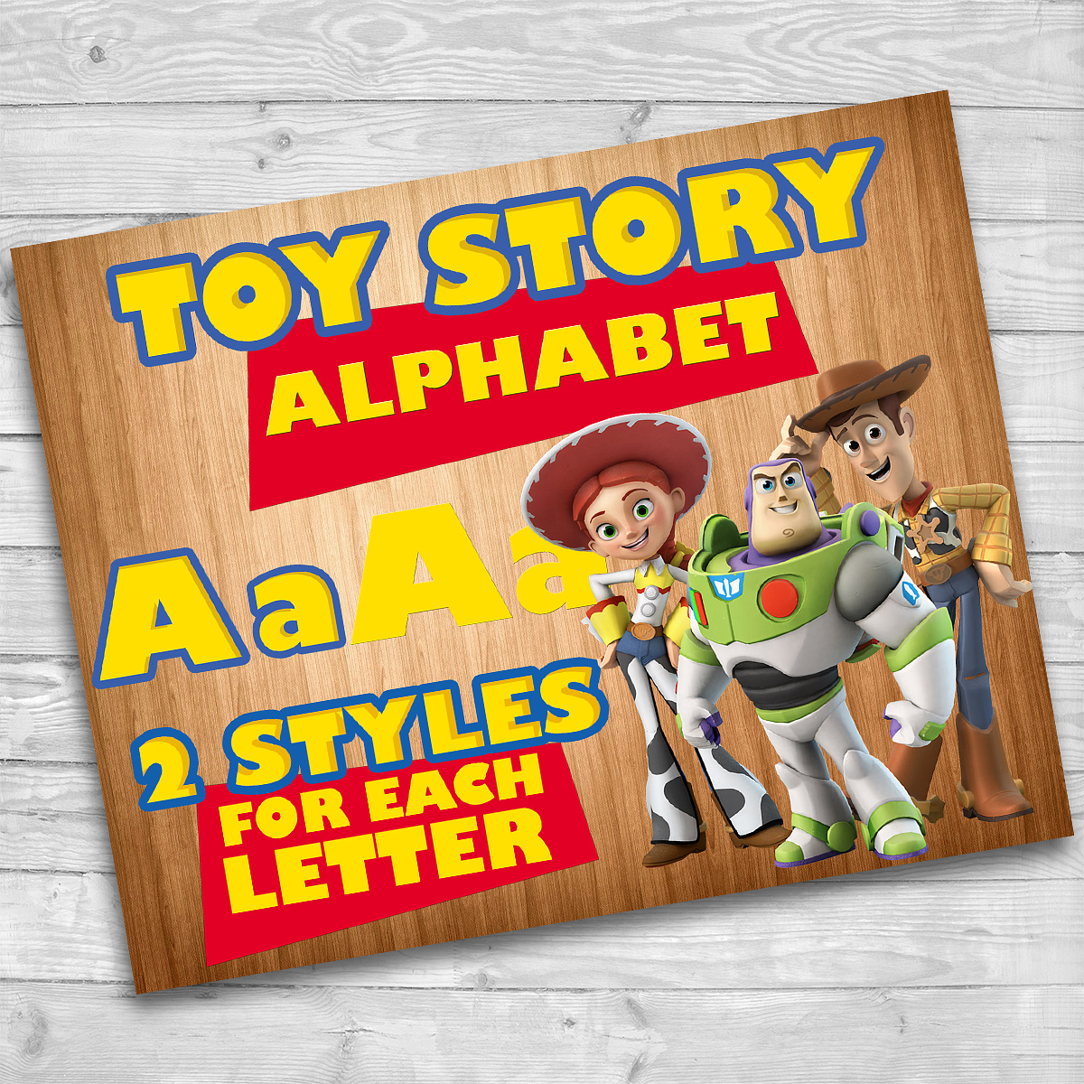 Digital Toy Story PNG Kit Letras y números del alfabeto Cl