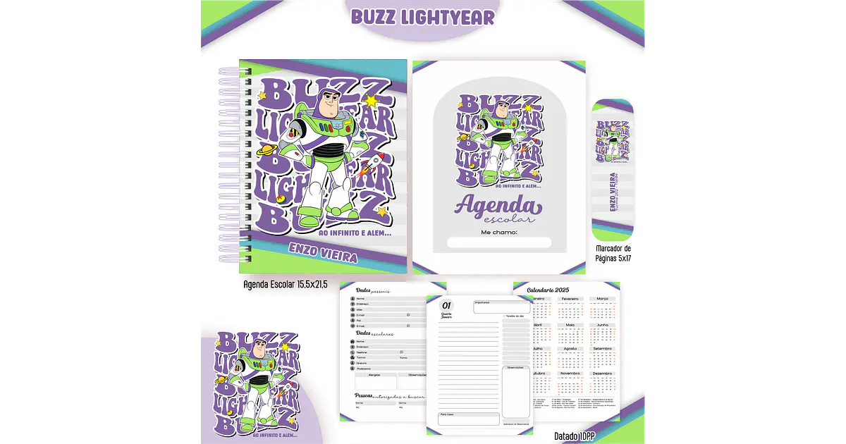Kit Digital Encadernação Buzz Lightyear