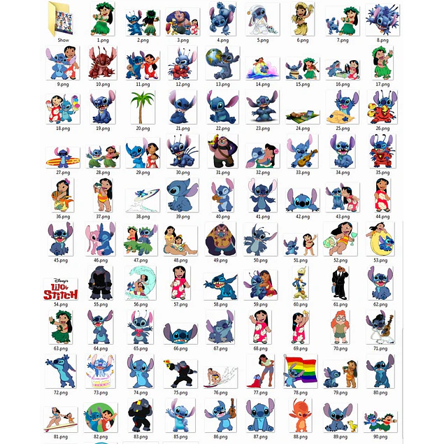 Kit Digital Lilo e Stitch