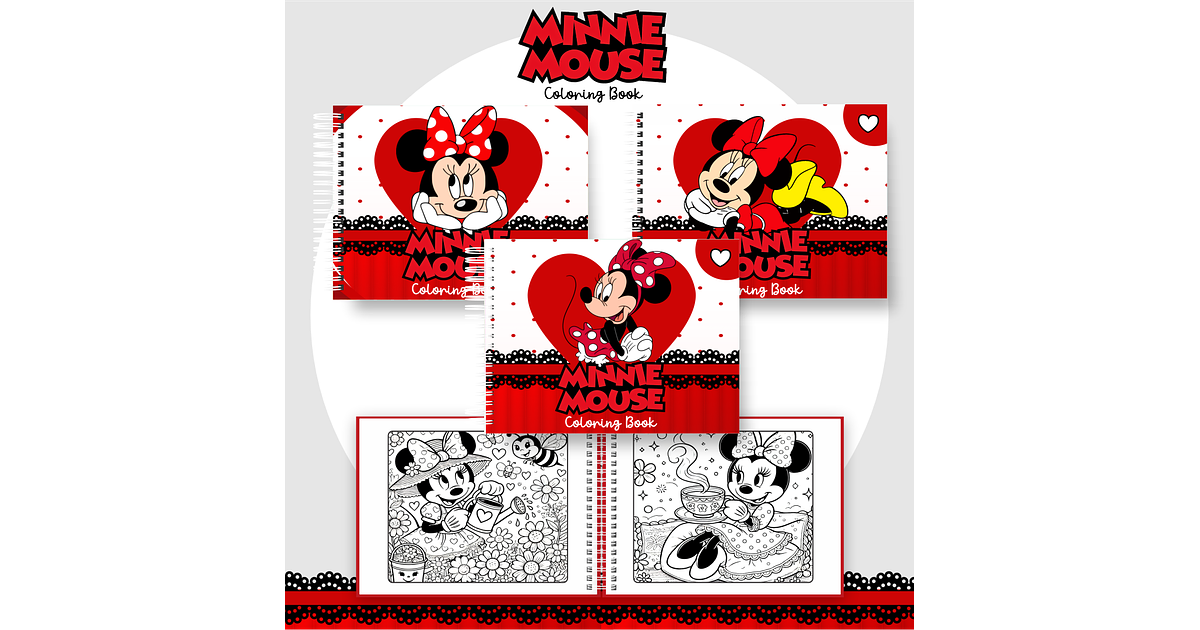 Livro de Colorir Minnie - PDF Digital para Imprimir